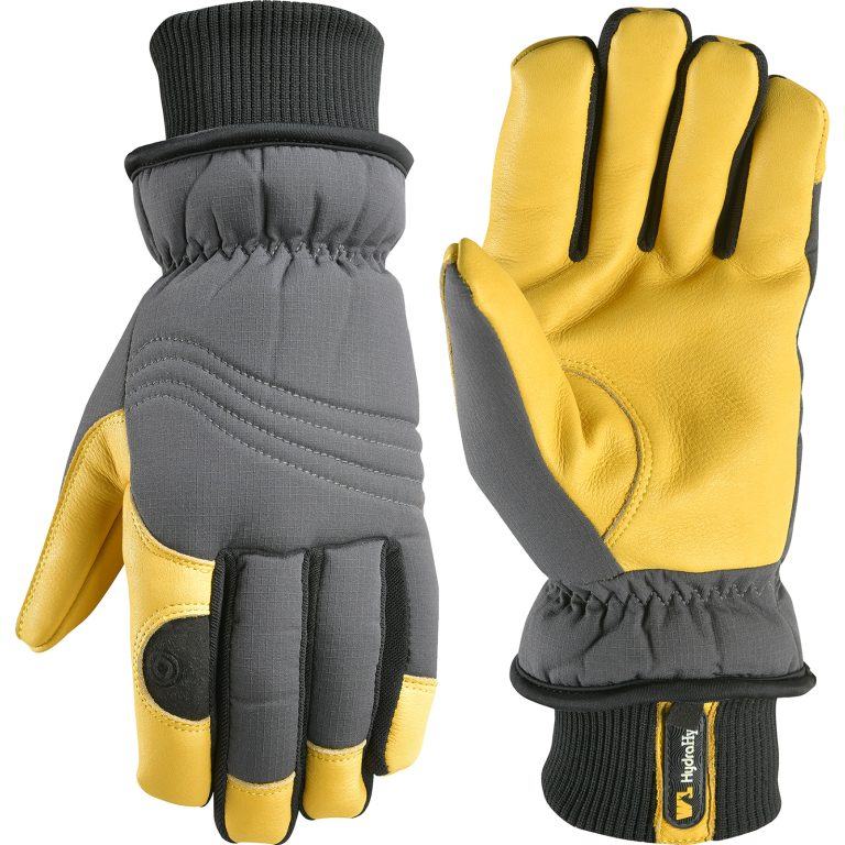 HydraHyde Breathable Water Resistant Leather Work Gloves