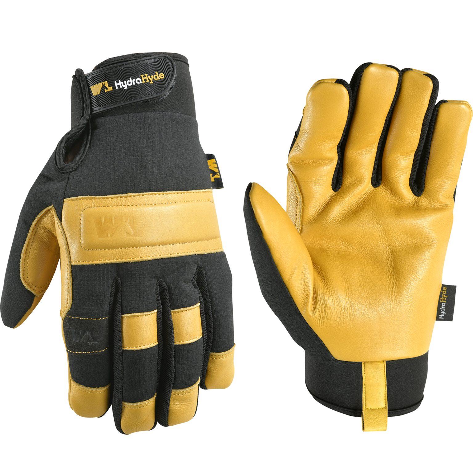 HydraHyde Breathable Water Resistant Leather Work Gloves