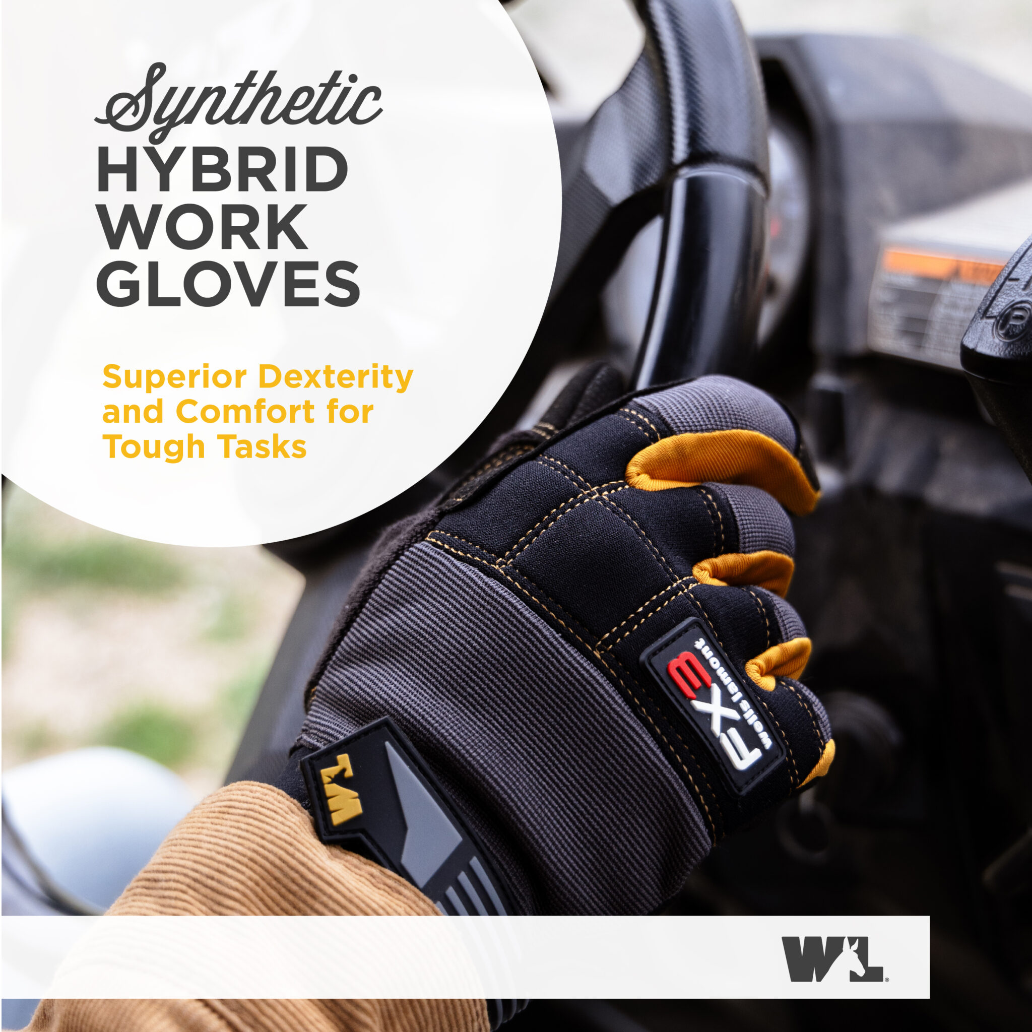 Men's FX3® Synthetic Leather Adjustable Wrist Gloves | Wells Lamont